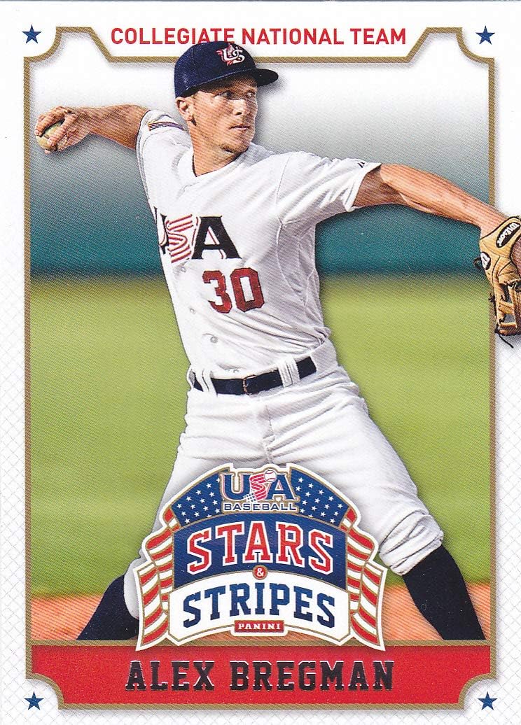 Amazon.com: 2015 PANINI USA BASEBALL ALEX BREGMAN RC ROOKIE CARD ...