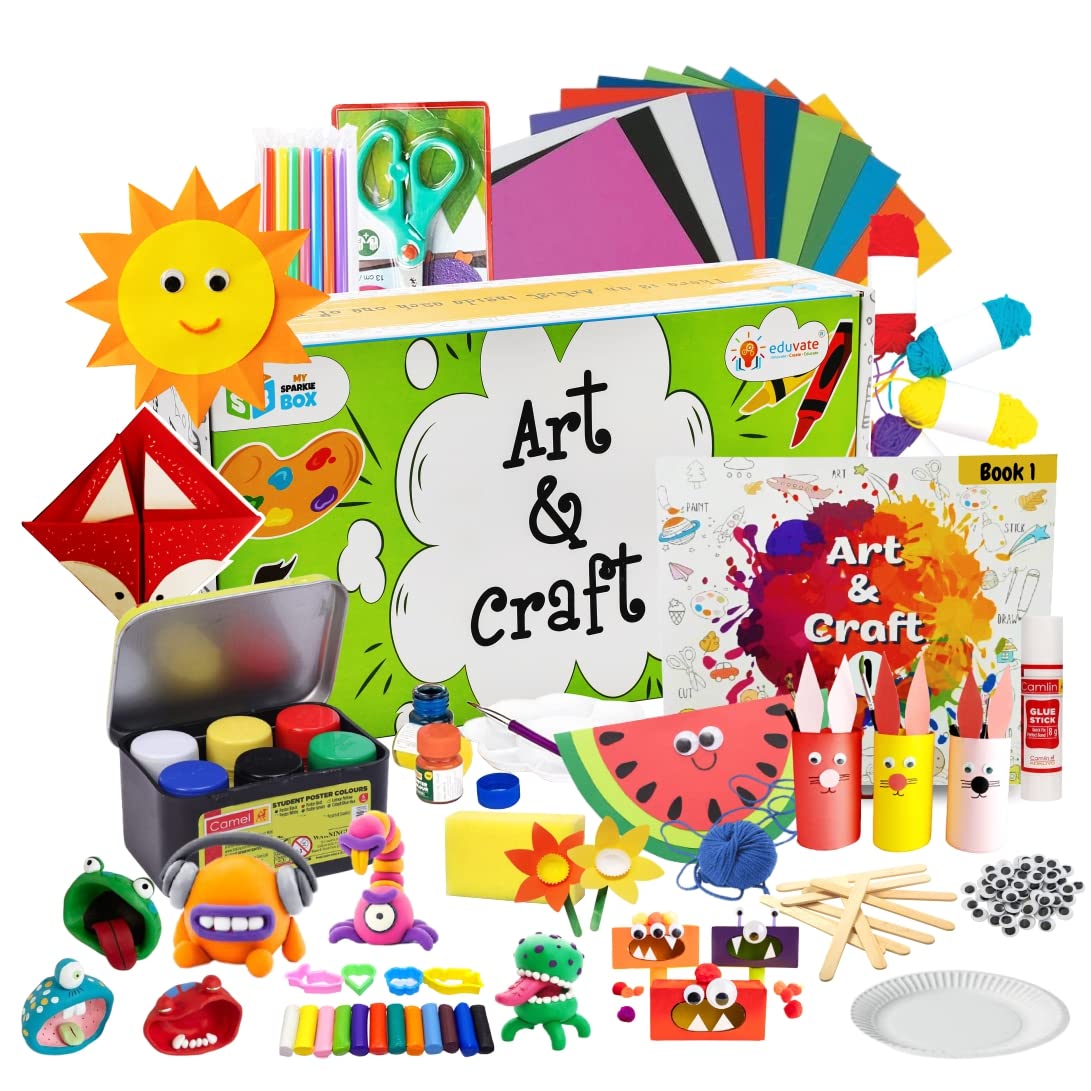 Buy Sparklebox Boy's and Girl's 6 In 1 DIY Art and Craft Fun Learning ...