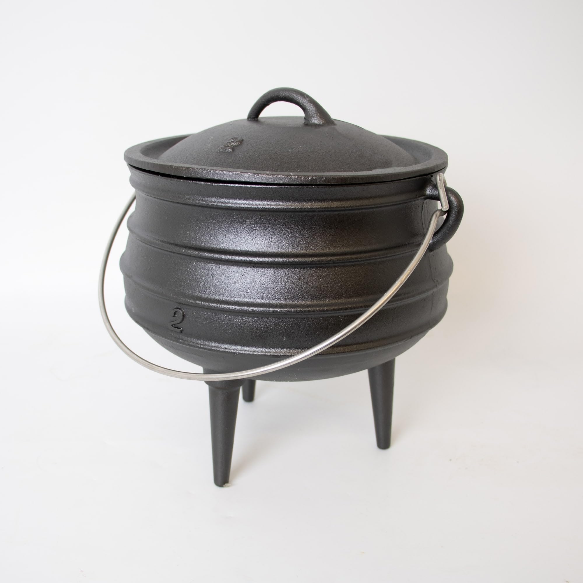 Amazon.com: Lehman's Campfire Cooking Kettle Pot - Cast Iron Potje ...