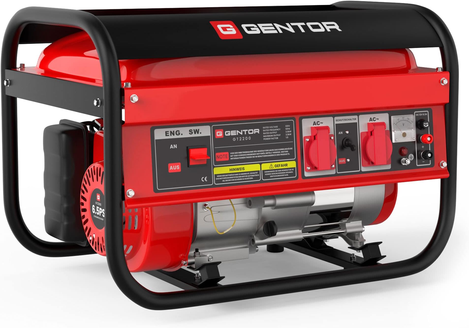 Stromgenerator 2200W – Leiser Benzin Stromerzeuger 4-Takt ...