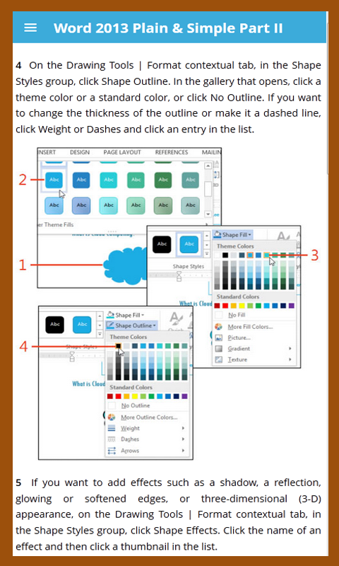 Tutorials For Ms Word 2013 plain & simple Part 2:Amazon.com:Appstore ...