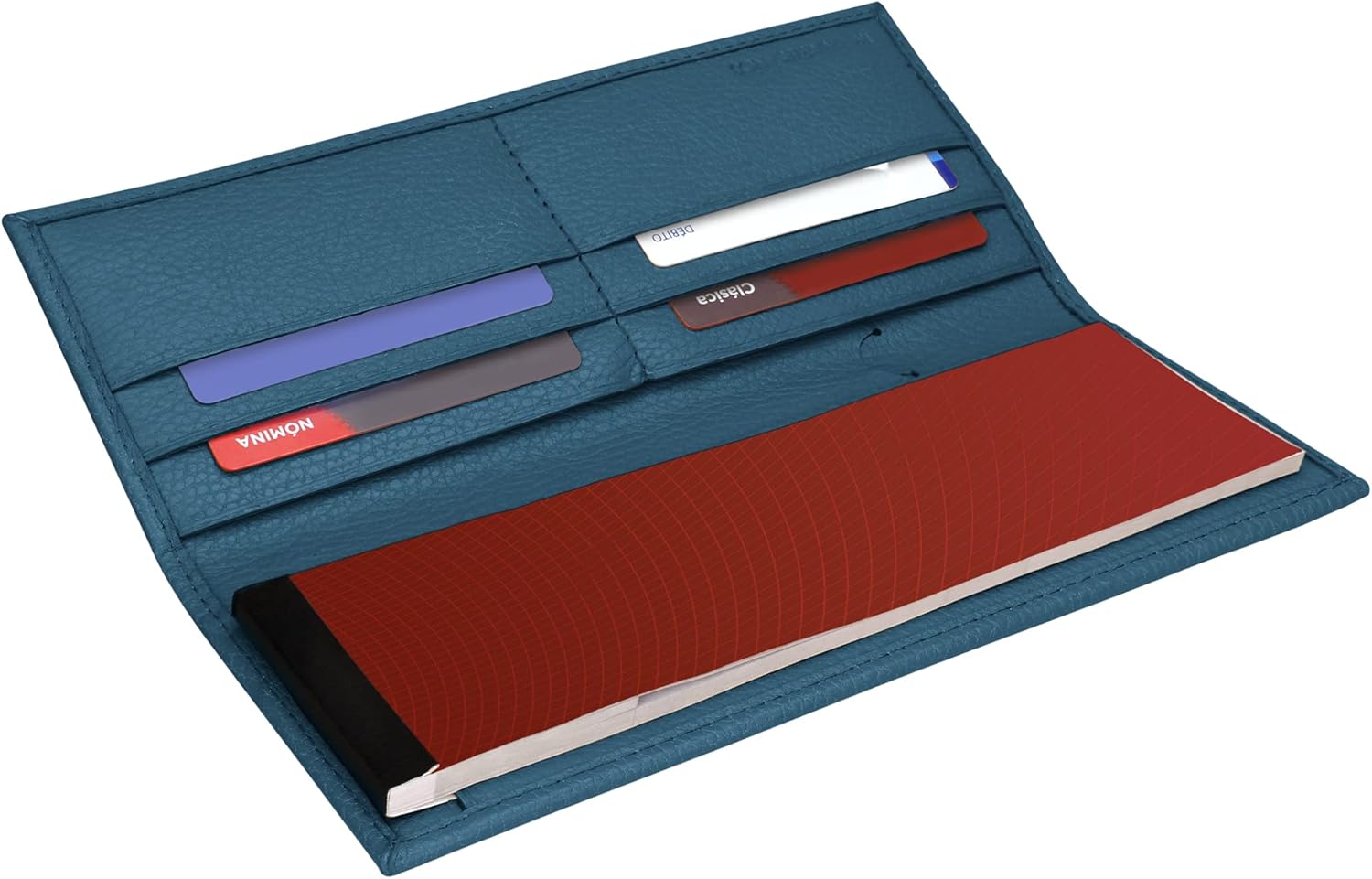 Koon Artesanos Chequera de Piel Genuina Funda para Cheques Billetera de ...