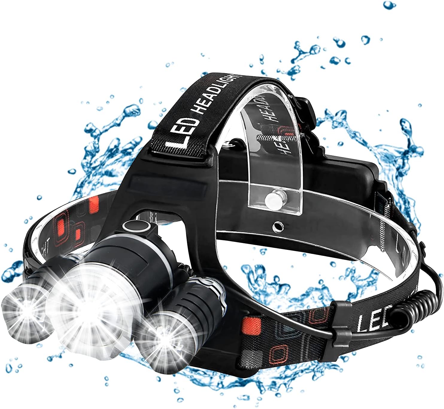 Headlamp，Brightest High 6000 Lumen LED Work Headlight，Head Lamps ...