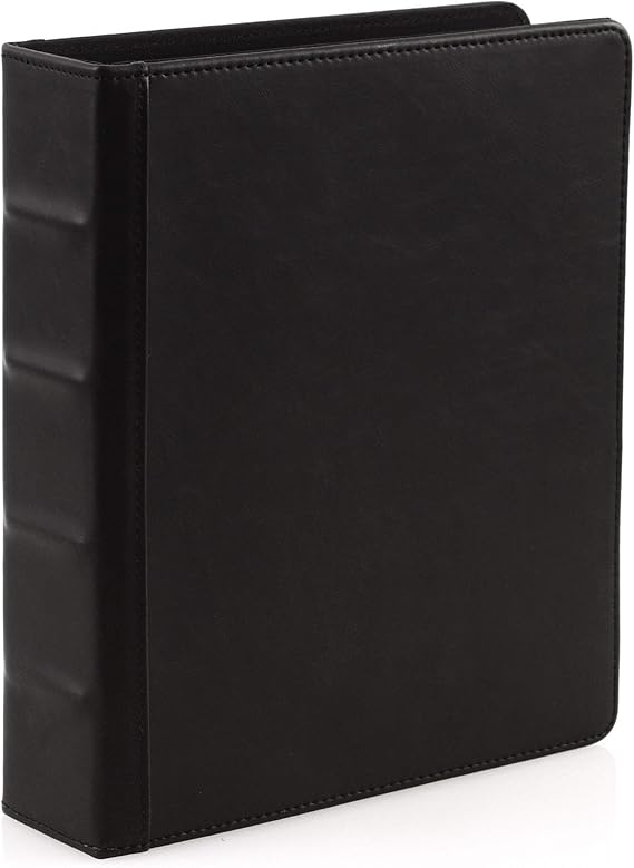 Amazon.com : 2Fold Mini 1.5 inch 3 Ring Binder 9.4" x 8" - Vintage PU ...