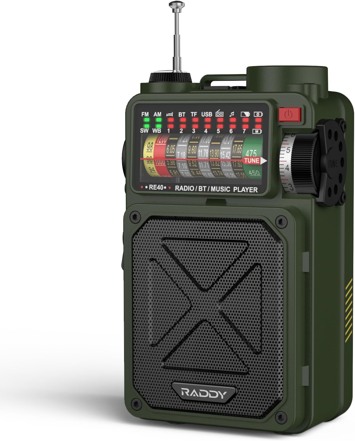 Raddy RF75A APP Control Kurzwellenradio, tragbarer AM/FM/VHF/SW ...