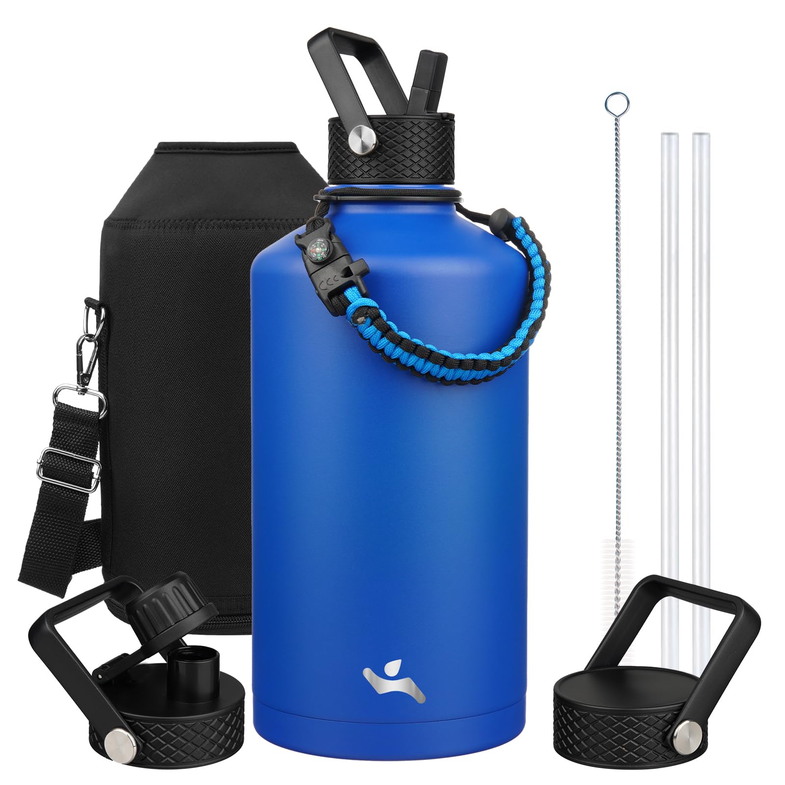 Amazon.com: Konokyo Gallon Insulated Water Bottle with Straw,128 oz 3 ...