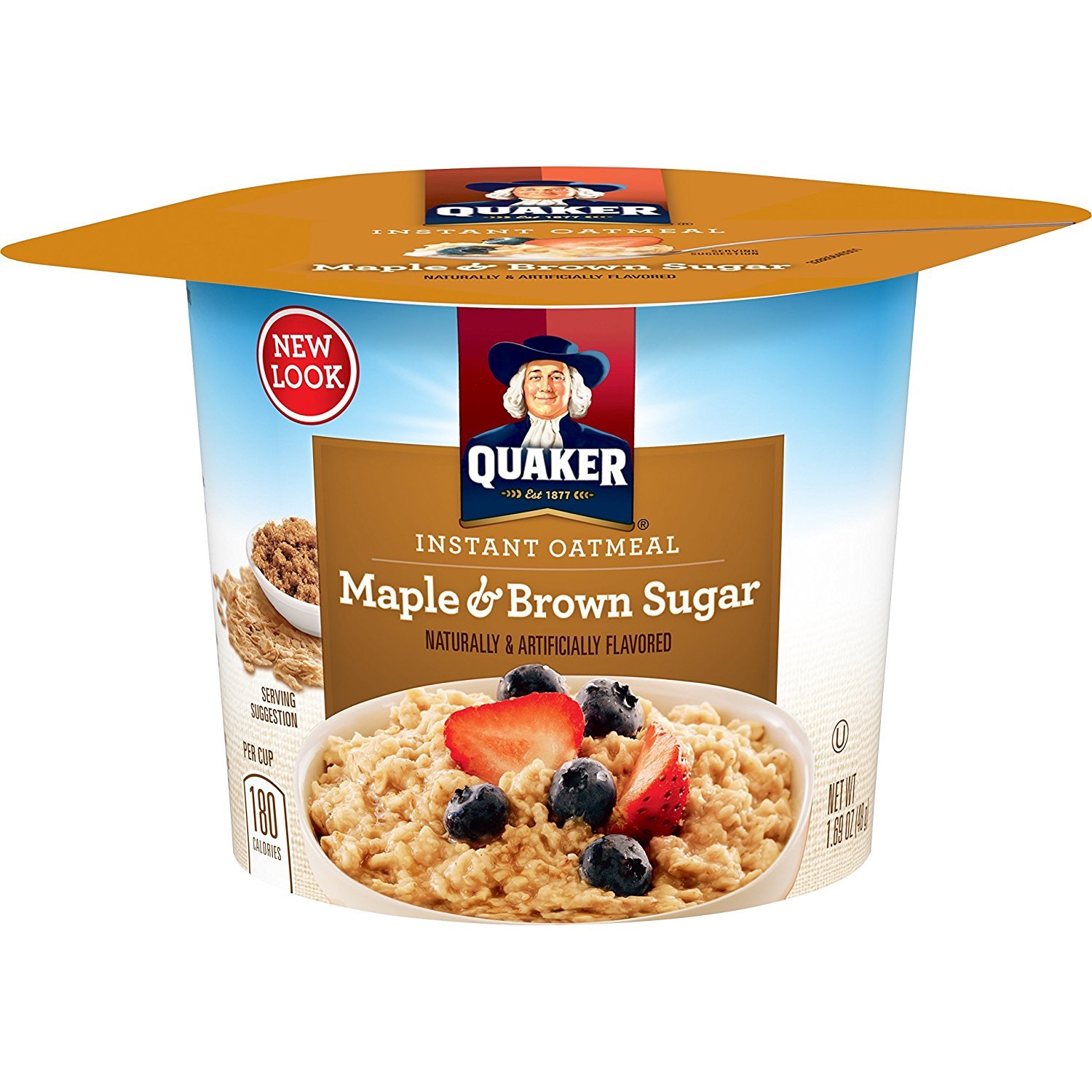 Snapklik.com : Quaker Instant Oatmeal Express Cups, Maple & Brown Sugar ...