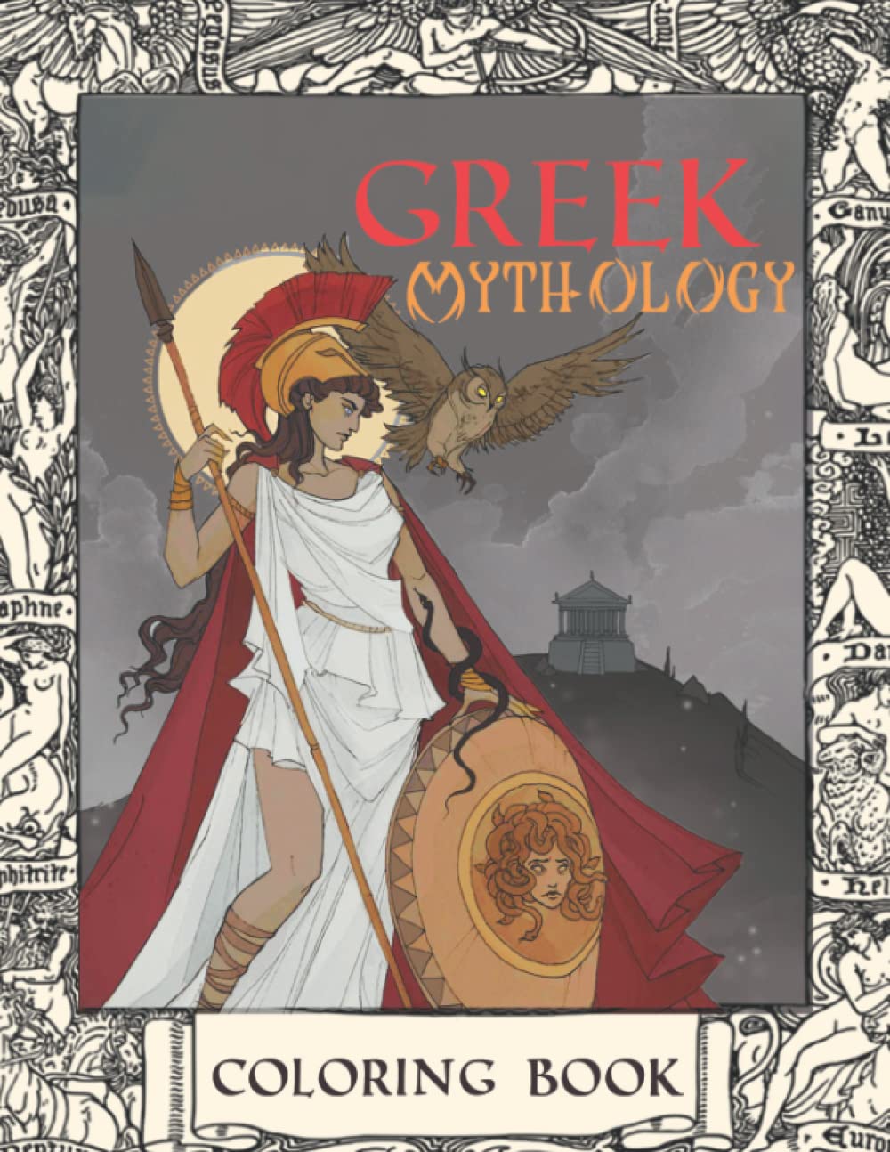 Buy Greek Mythology Coloring Book: 30 Illustration Ancient Greek ...
