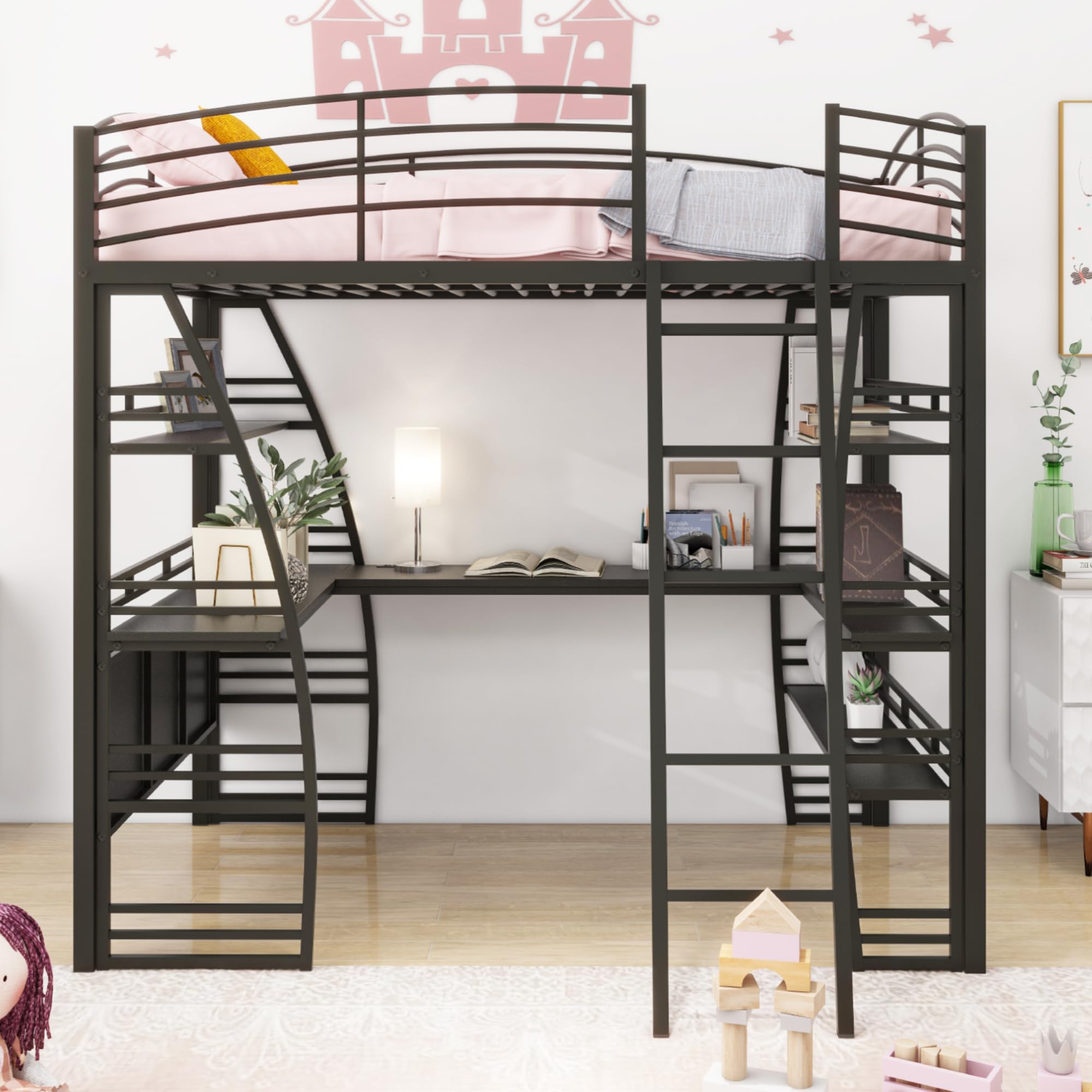 Snapklik.com : Bellemave Full Size Loft Bed