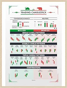 Amazon.com: Trading Candlestick Patterns Minimalist Double Candle ...