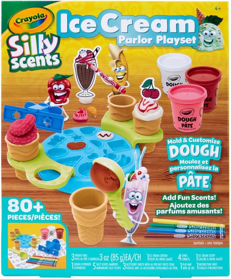 Crayola Silly Scents Ice Cream Parlor Playset, Dough - Amazon Canada