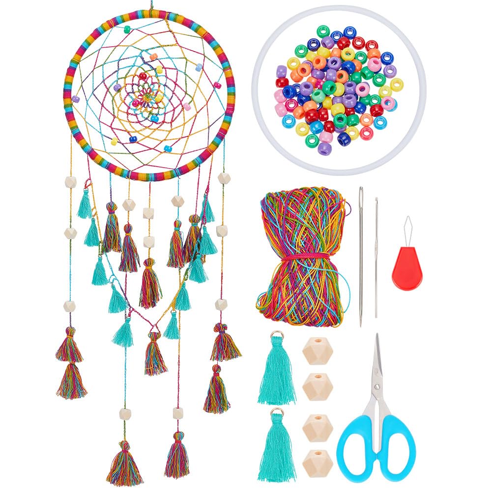 INFUNLY DIY Dreamcatcher Kit Make Your Own Dream Catcher Kit Handmade ...