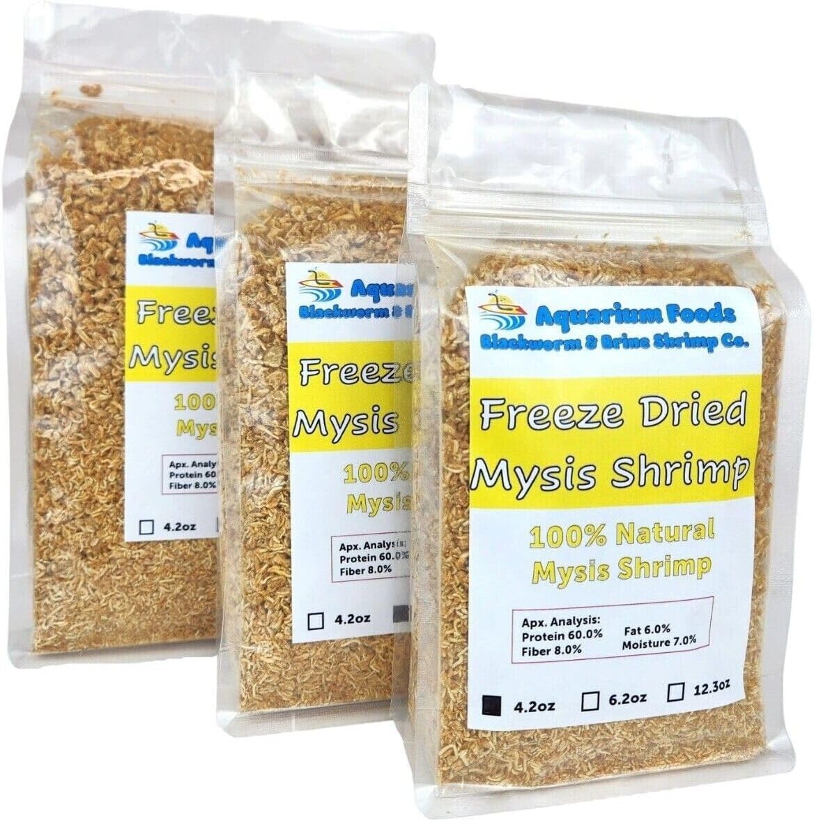 Amazon.com: Aquatic Foods Inc. Mysis Shrimp, Floating Freeze Dried ...
