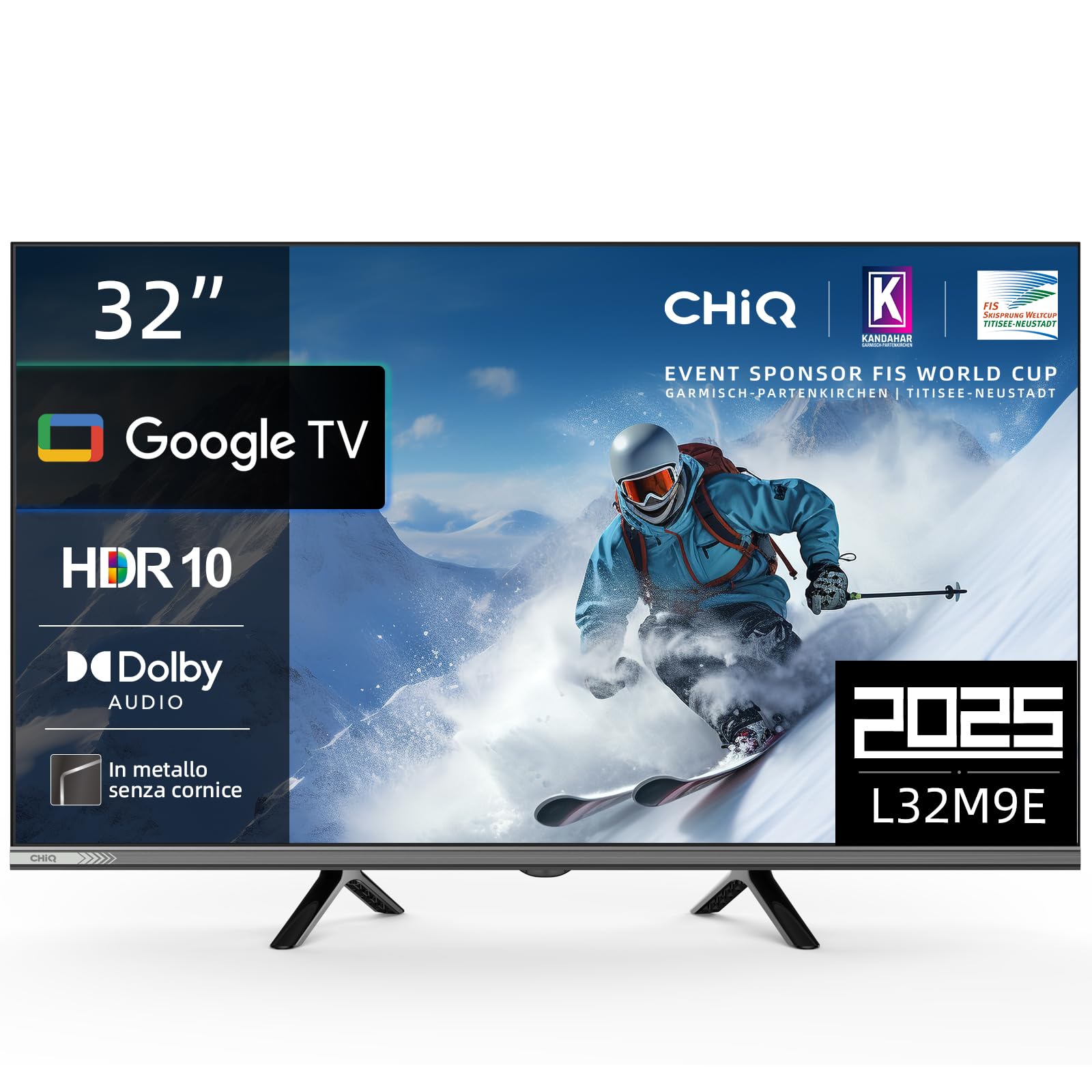 CHiQ L32M9E TV Smart da 32 pollici (80 cm), HDR10, sintonizzatore ...