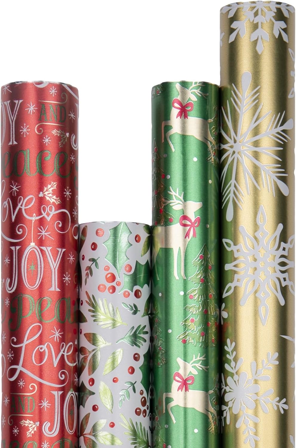 Amazon.com: JAMPaper Assorted Gift Wrap - Christmas Wrapping Paper ...