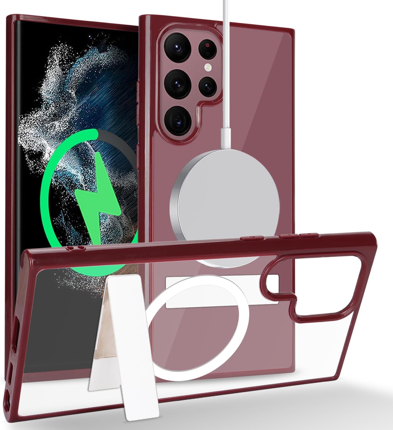 Amazon.com: Cavor for Samsung Galaxy S22 Ultra Case,Compatible with Magsafe,S22 Ultra Case with ...