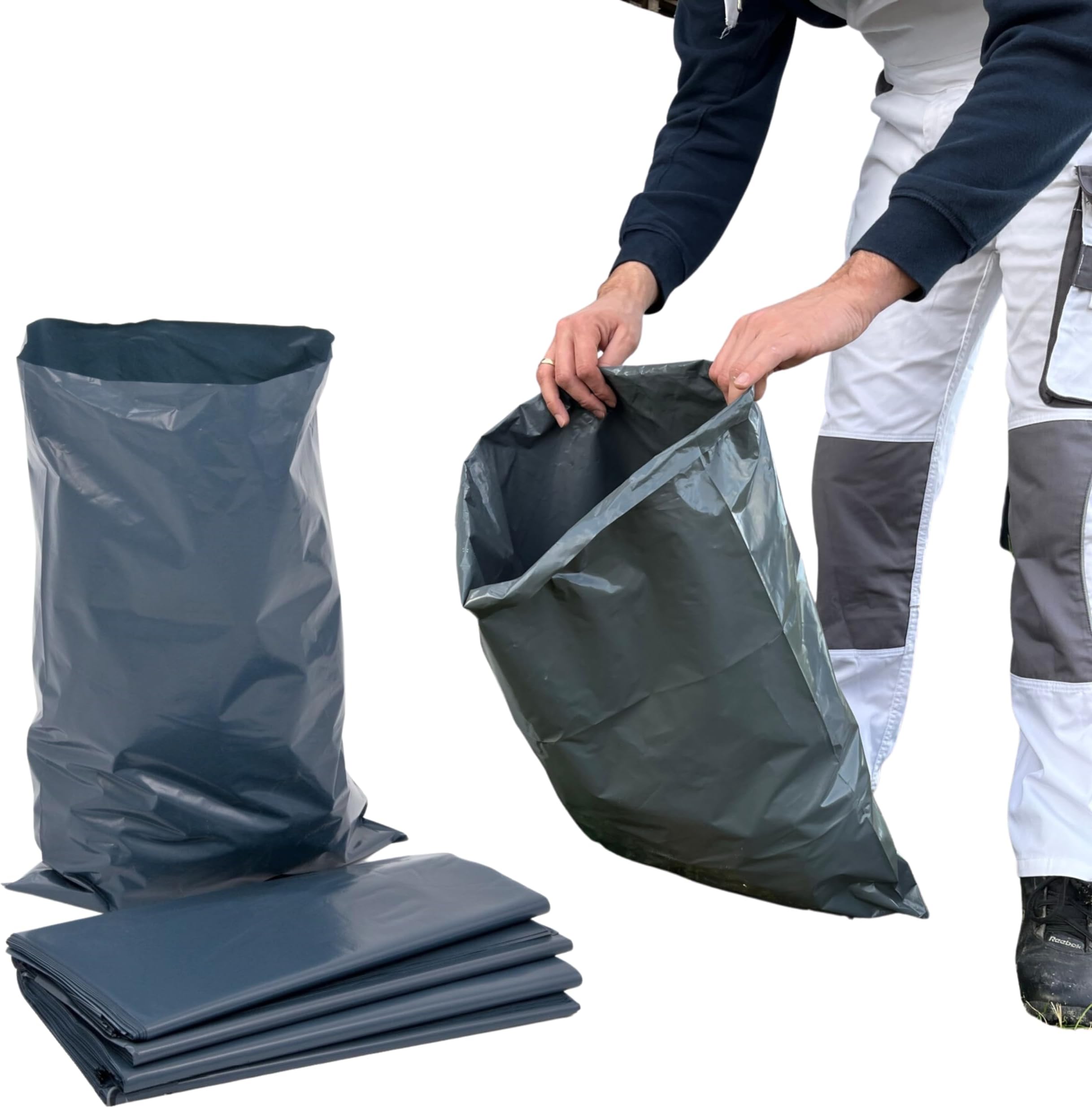 OneTocuh Strong Heavy Duty Rubble Bags Sacks Builders Sacks Bags Blue ...