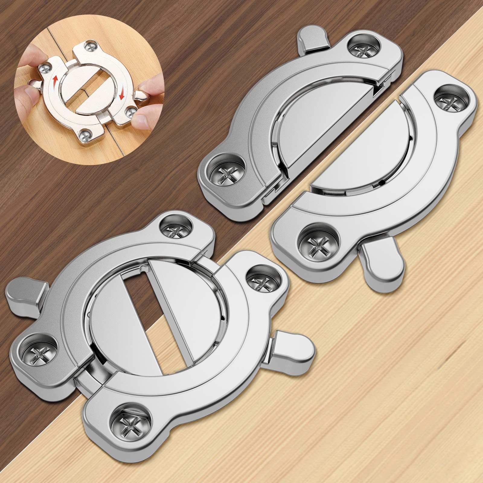 MDKAVE 2 Pack Zinc Alloy Table Buckle Connectors, Table Board Connector ...