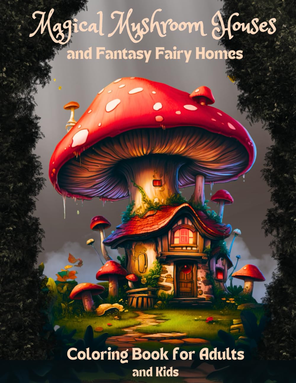 Amazon.com: Magical Mushroom Houses and Fantasy Fairy Homes Coloring ...