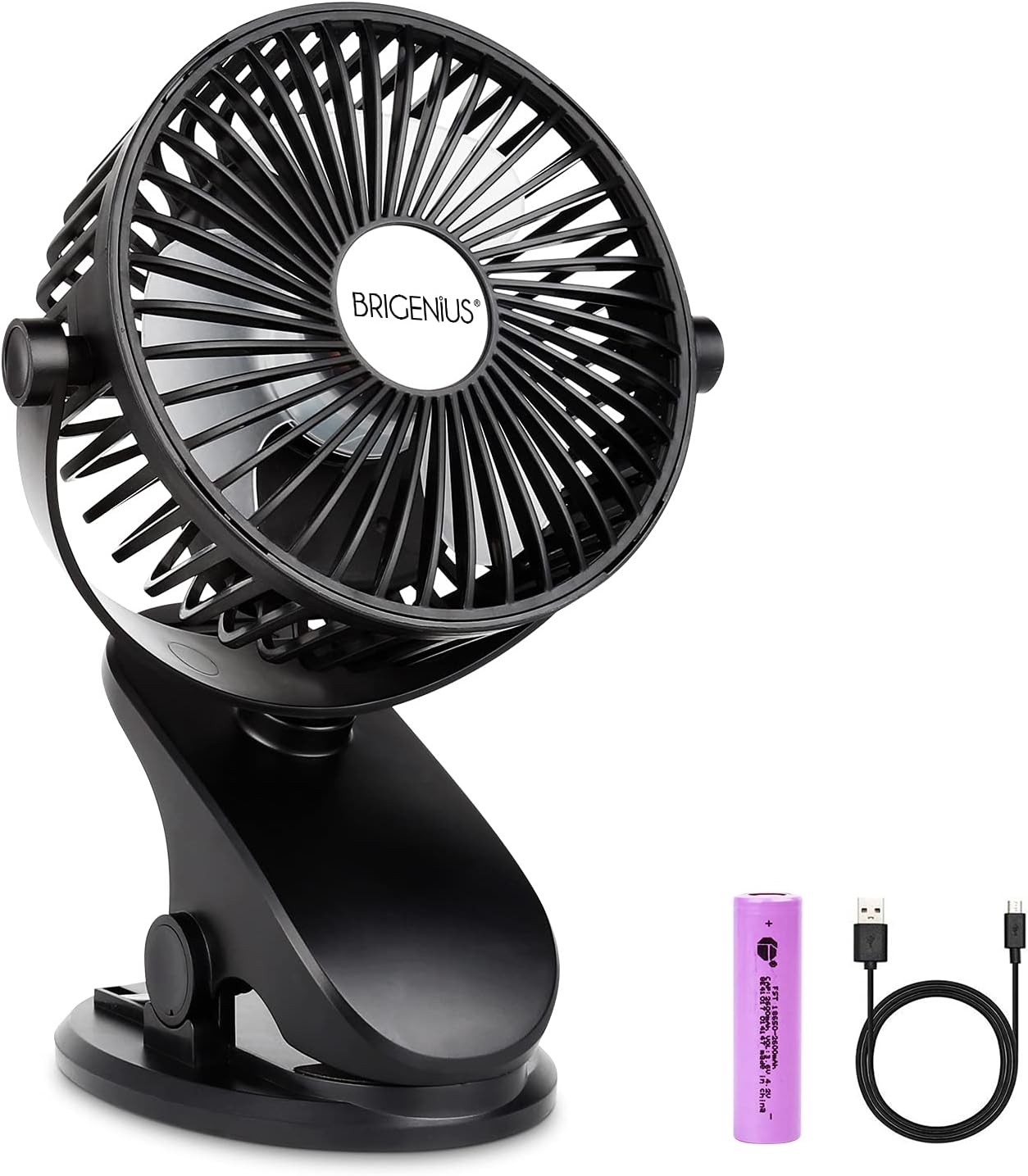 BRIGENIUS Pram Fan, Clip on Fan Stroller Fan, Battery Powered Fan Buggy ...