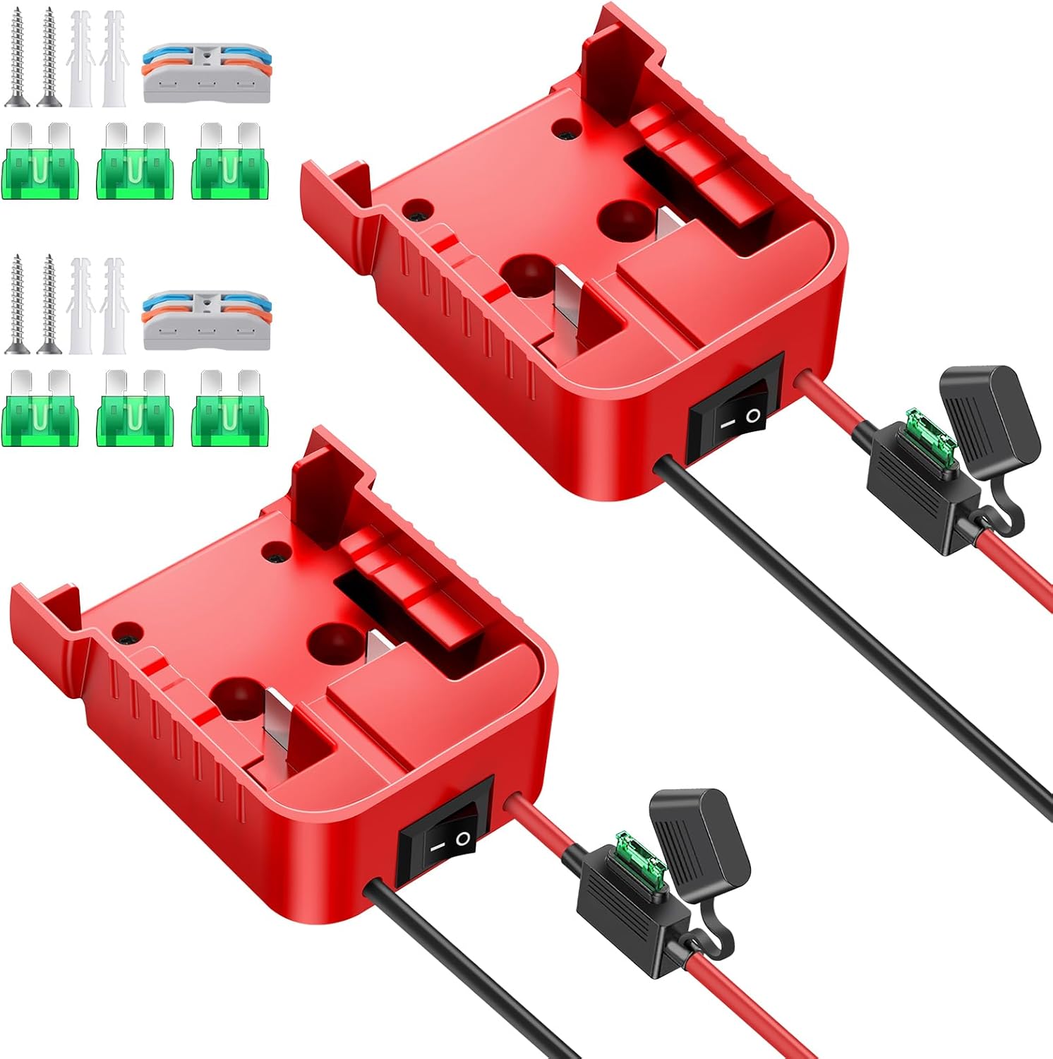 KOEZEOI 2 Packs Power Wheel Adapter for Milwaukee M18 Battery Adapter ...
