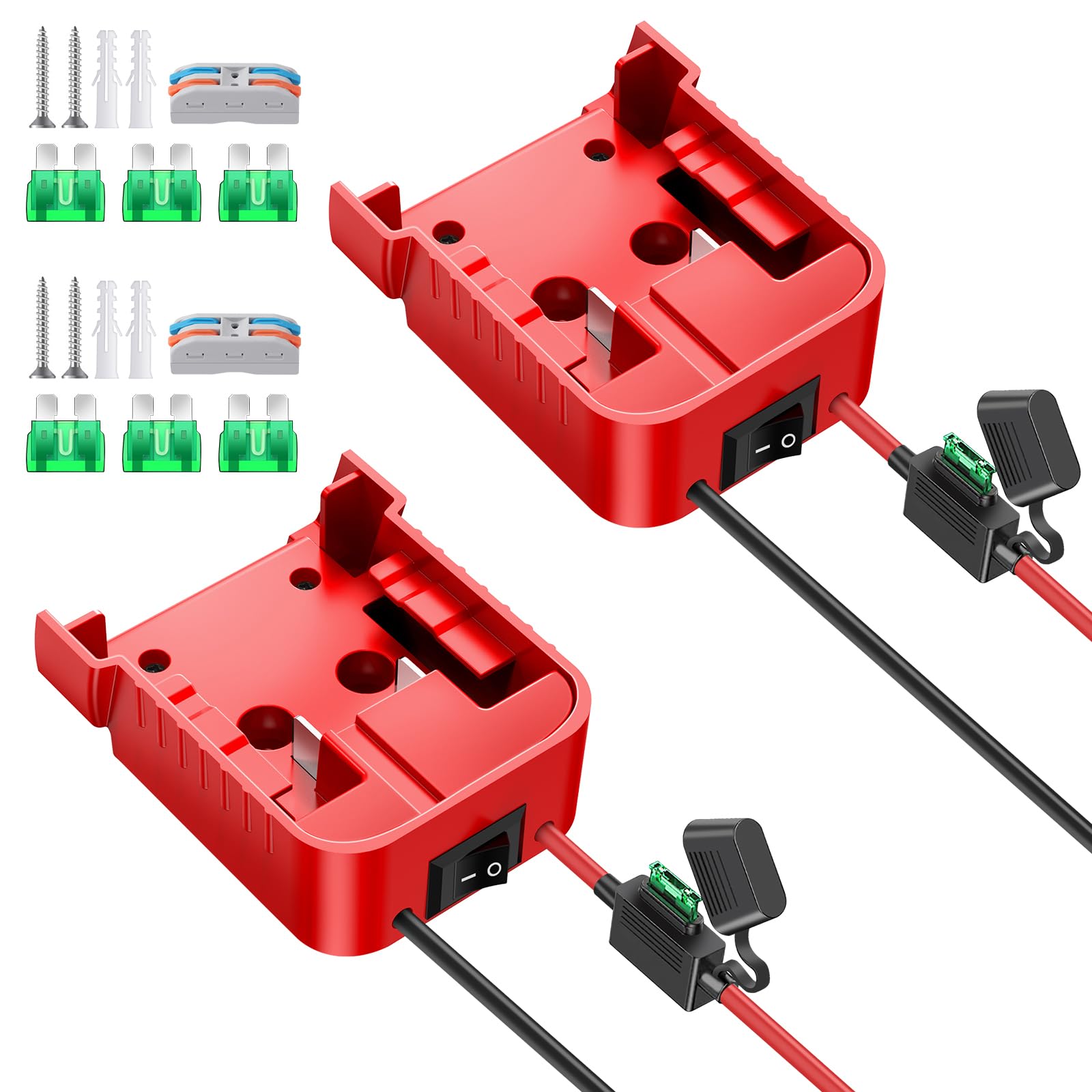 Amazon.com: KOEZEOI 2 Packs Power Wheels Adapter for Milwaukee M18 ...