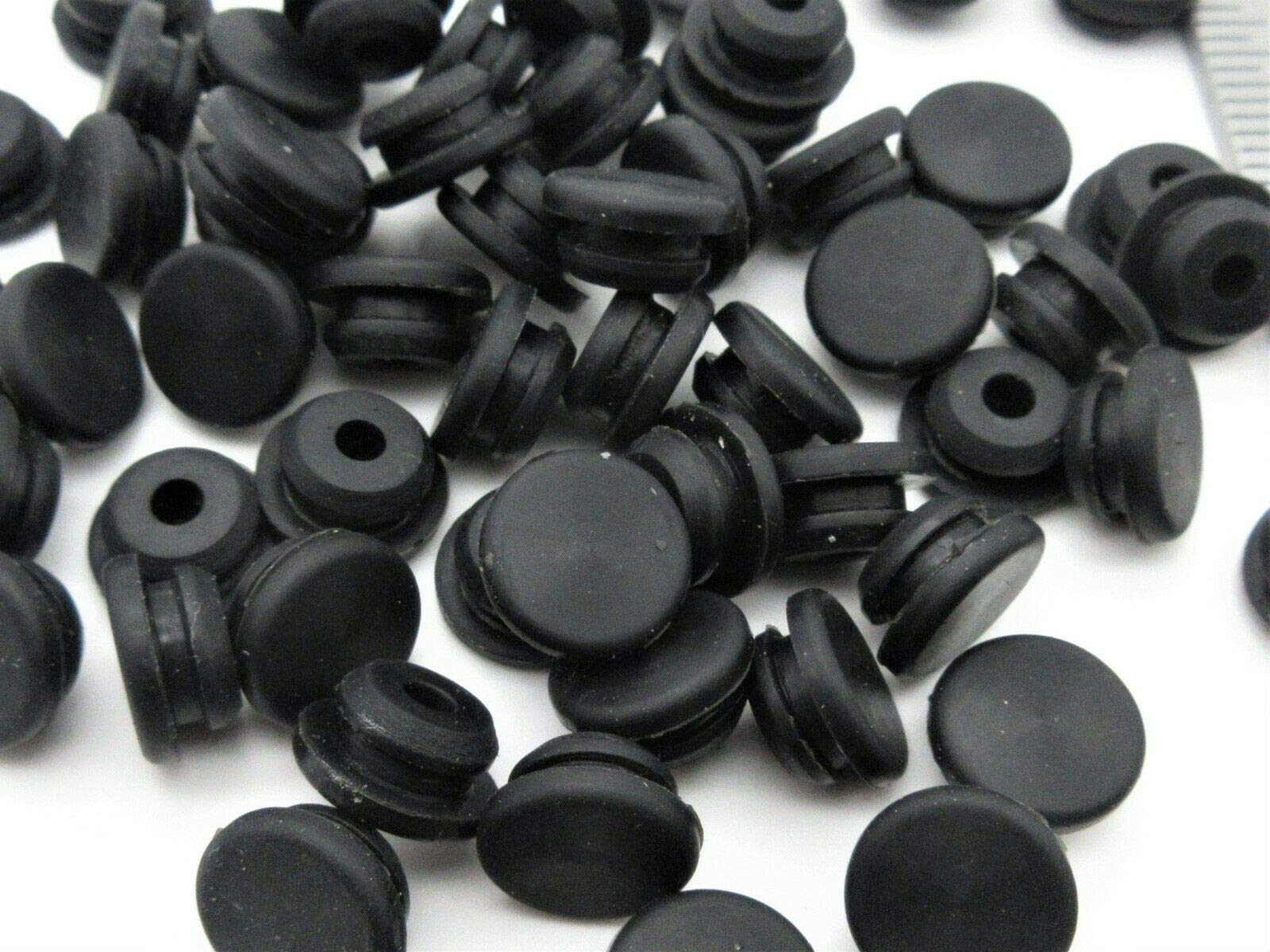 Amazon.com: 5/16” Solid Rubber Grommet Without Hole. 7/16” Dia. 1/16 ...