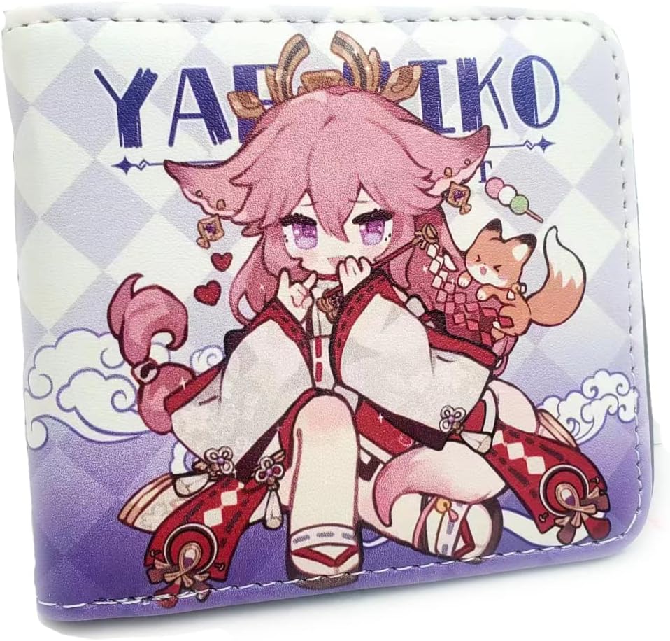 Amazon.com: CHERSE Genshin Impact Wallet,Genshin Impact Leather Bifold ...