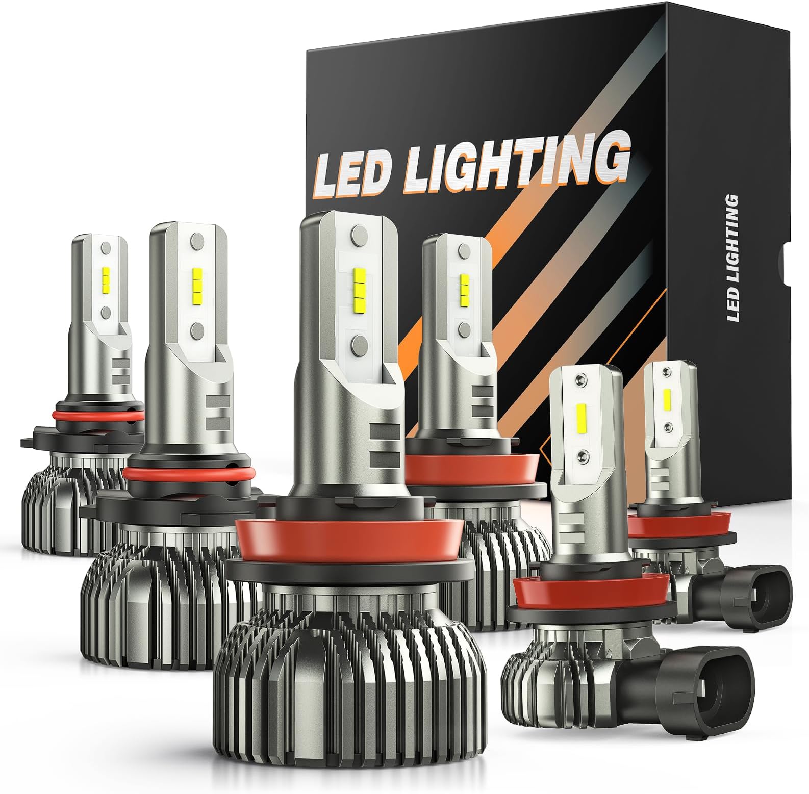 Amazon.com: GOOACC H11 9005 LED Bulb & H11/H8/H16 LED Fog Lights Combo ...