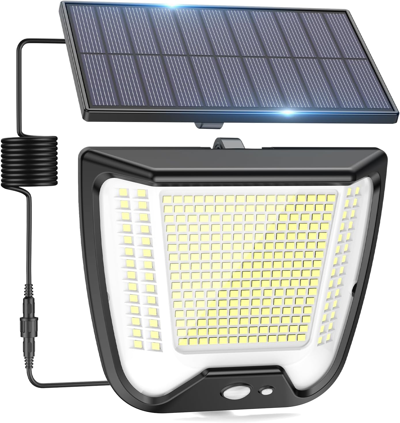 CZHHMART Solarlampen Strahler Außen LED mit Bewegungsmelder - 288 LED Solar Lampe Aussen IP65 ...