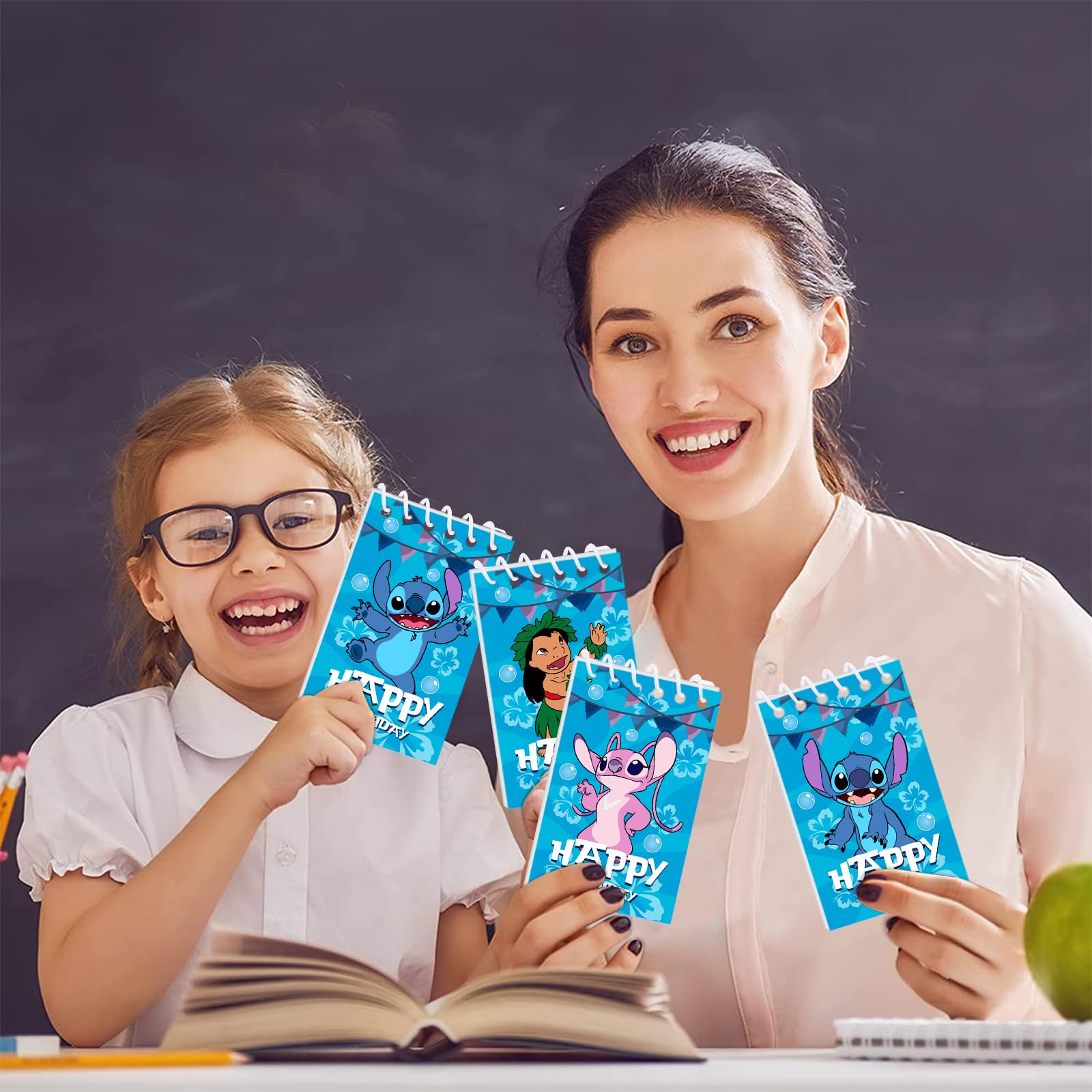 Snapklik.com : Stitch Party Supplies, 24Pcs Mini Notepads For Stitch ...