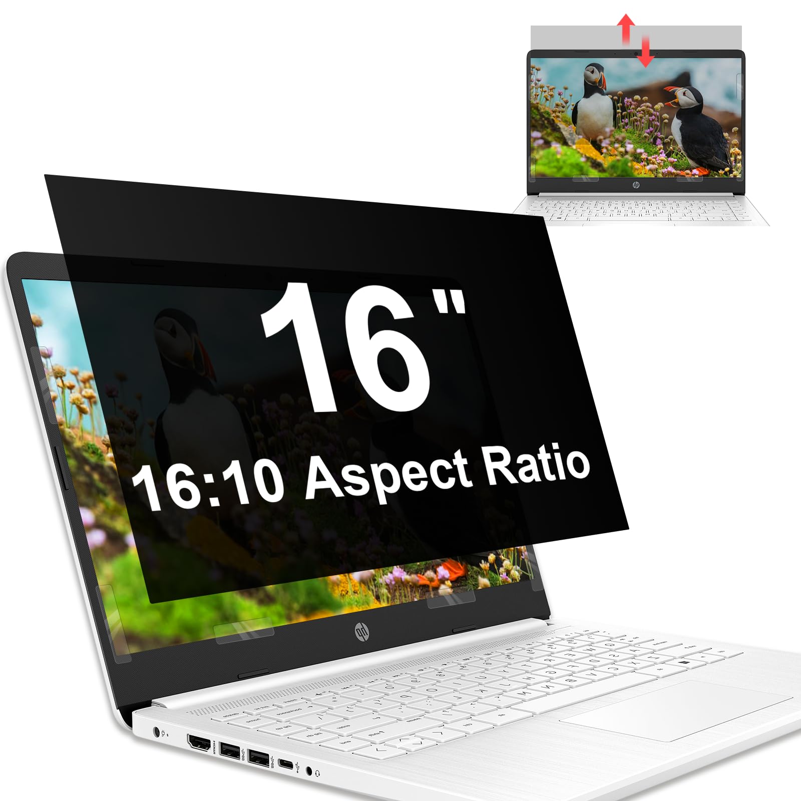 Amazon.com: Mamol 16 Inch Laptop Privacy Screen Compatible with Lenovo ...