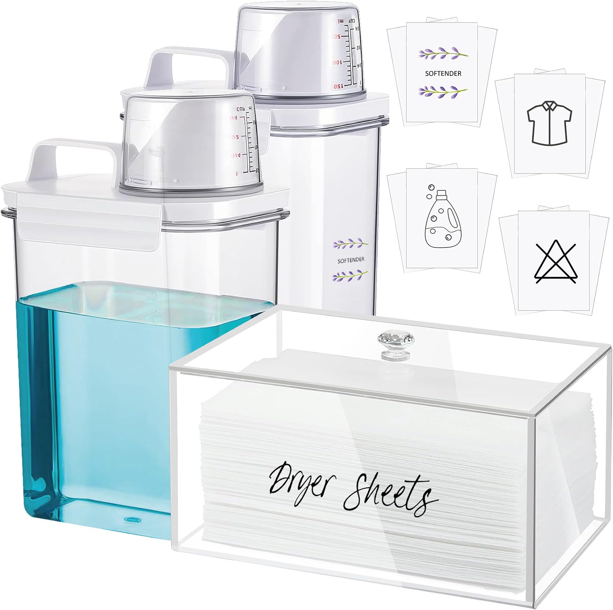 Amazon.com: 2 pack of 61Oz to Laundry Detergent Dispenser, Laundry Soap ...