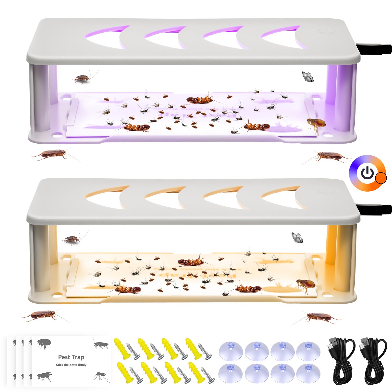 Amazon.com : Flea Traps for Inside Your Home, Flea Trap with Adjustable ...
