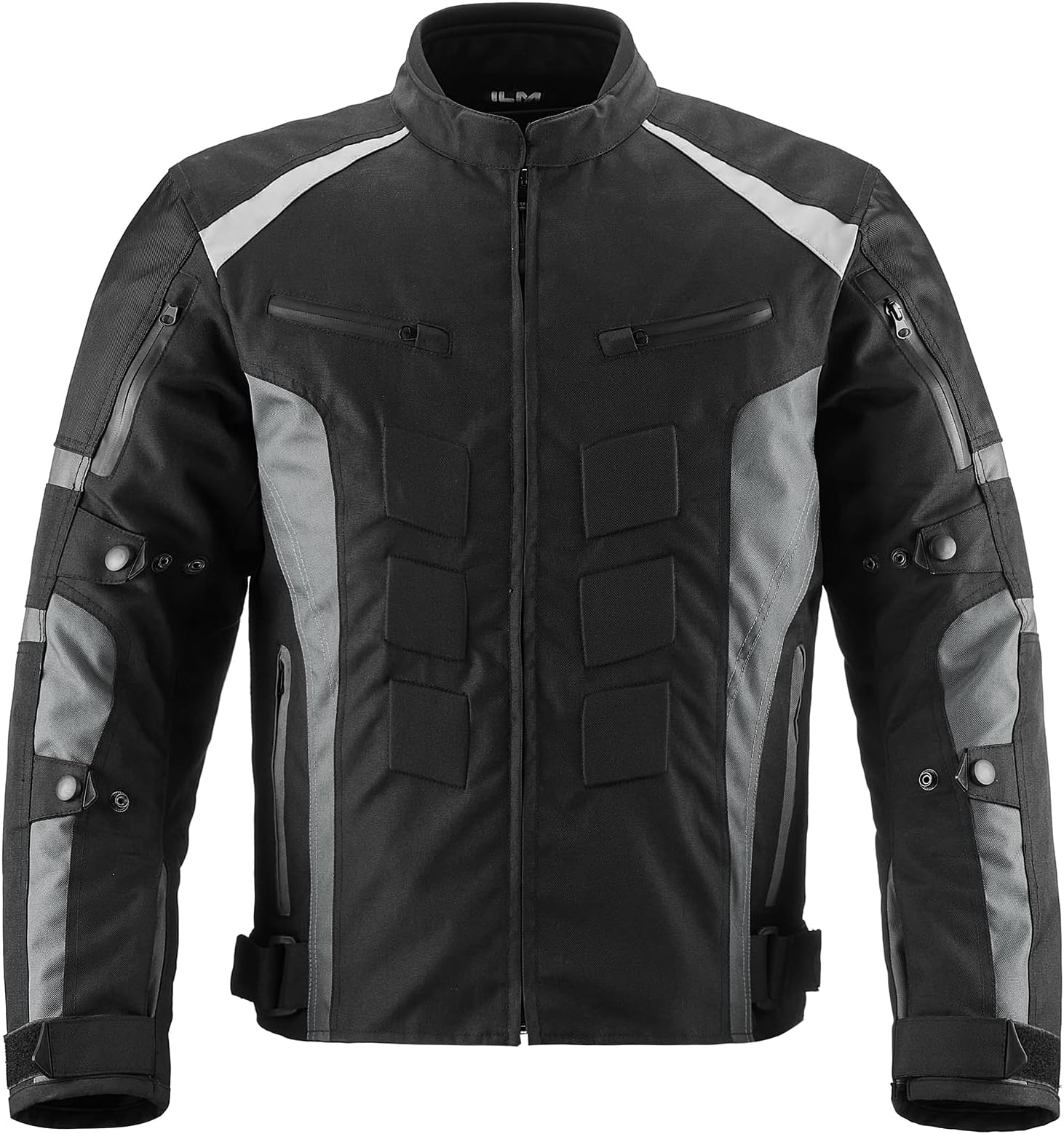 Amazon.com: Xelement Men's Morph Black and Grey Tri-Tex Armored Jacket ...