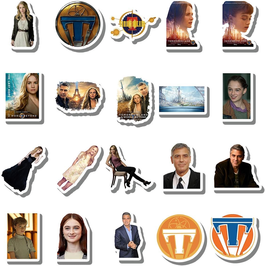 Amazon.com: 20 PCS Stickers Pack Tomorrowland Aesthetic Vinyl Colorful ...