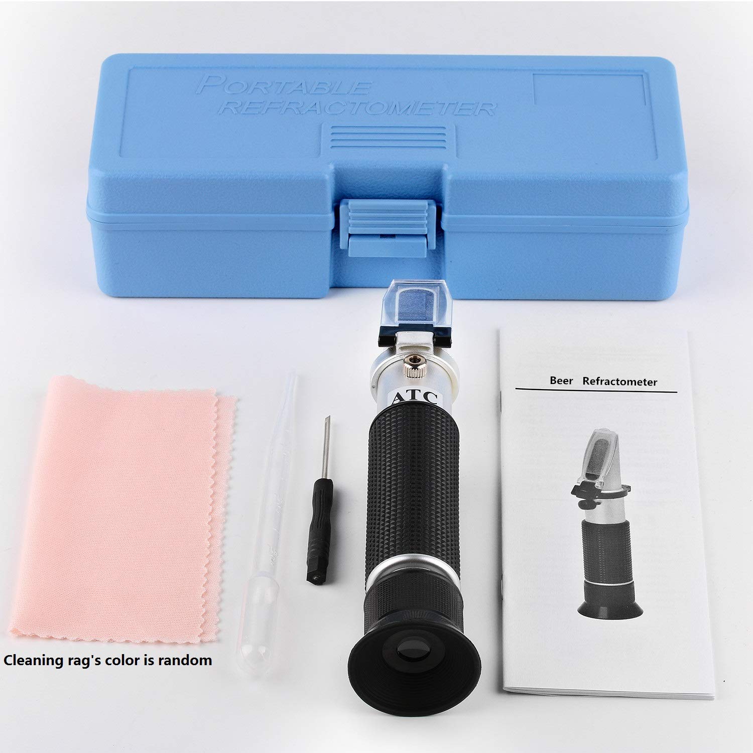 Brix Refractometer for Homebrew Beer Wort Refractometer, Dual Scale ...