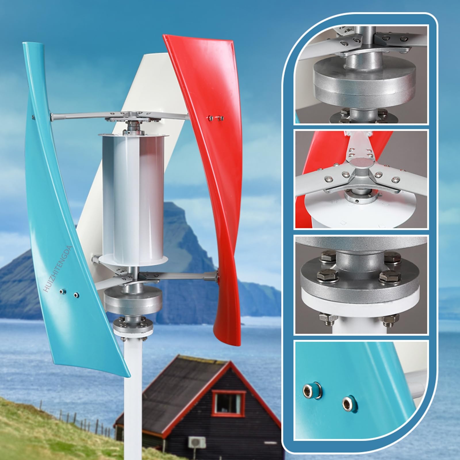 Vertical Axis Wind Turbine Rooftop