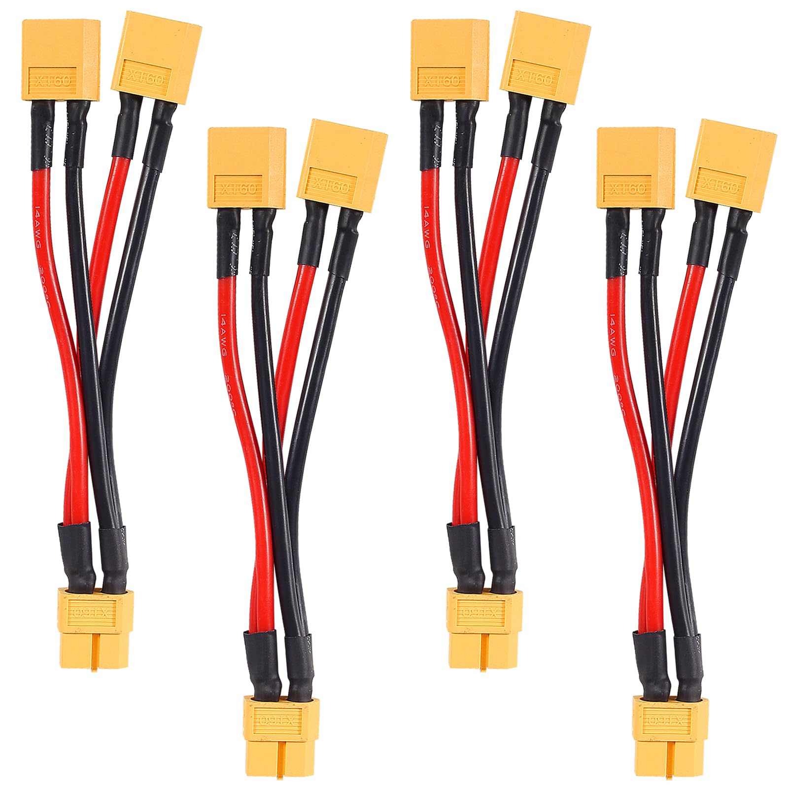 Snapklik.com : 4pcs XT60 Parallel Battery Connector Cable Dual ...
