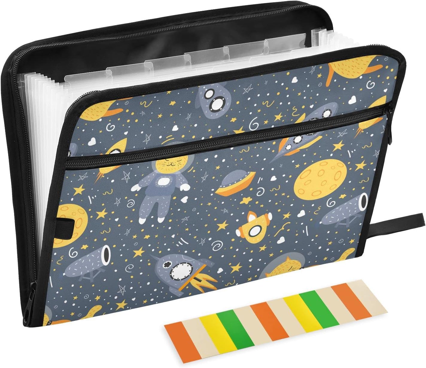 Spaceship Cats Space Expanding File Folder for Documents A4 Letter Size ...