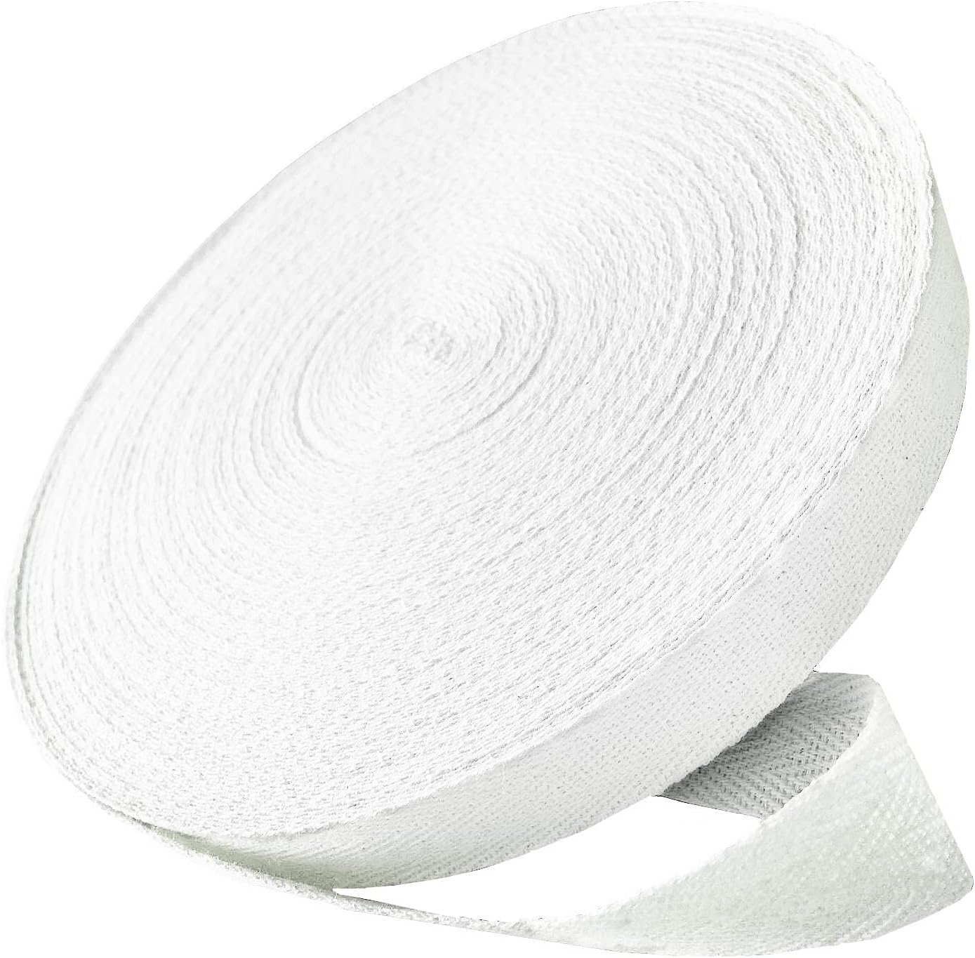 Amazon.com: Abbaoww 55 Yards Twill Tape Ribbon 1 Inch 100% Cotton ...