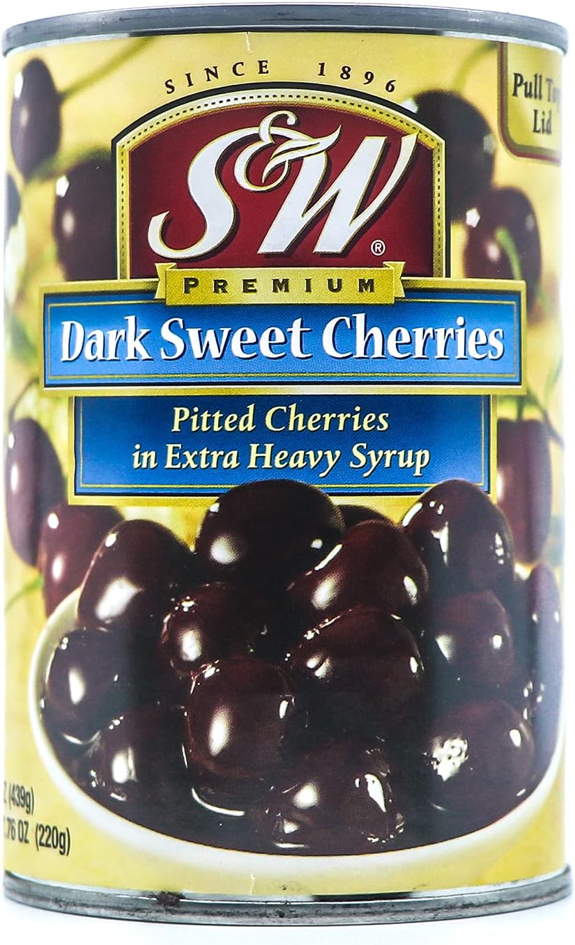 Amazon.co.jp: S&W Dark Sweet Cherry No. 4 Can (E.O) 439g : Food ...