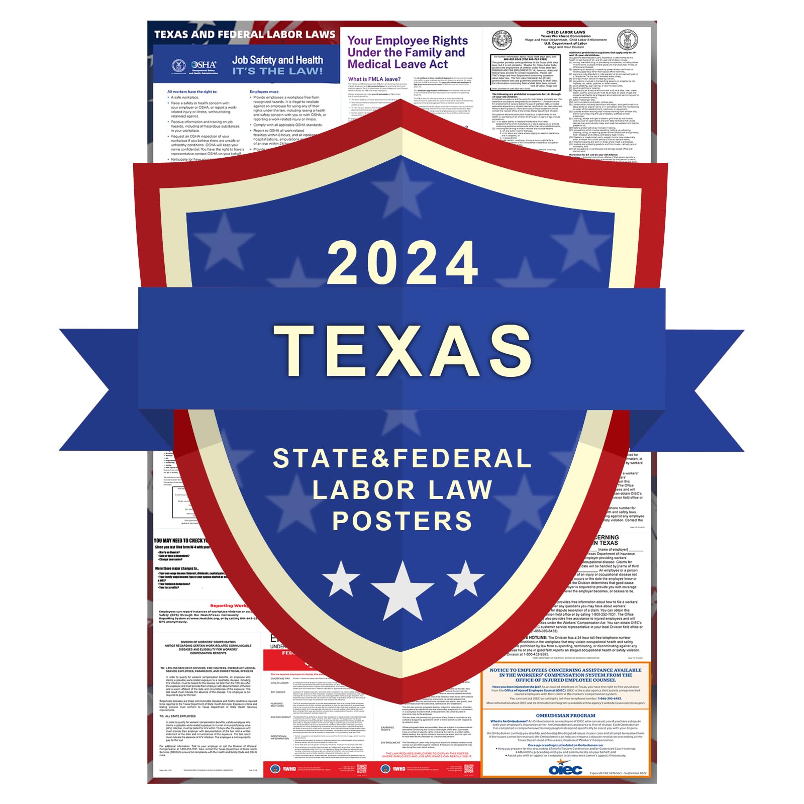 Texas Osha Posters 2025 Texas State And Federal Labor Law Poster