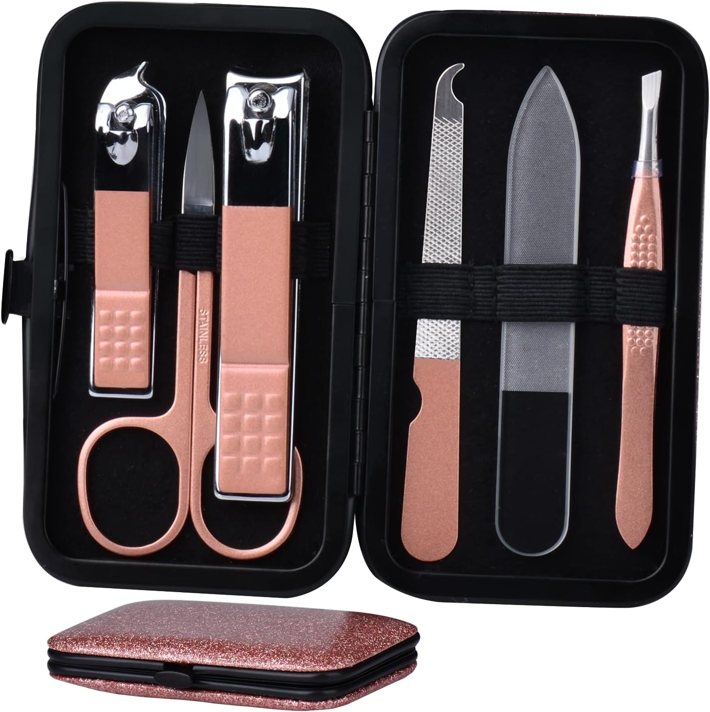 Amazon.com : Manicure Pedicure Set Stainless Steel Nail Clippers ...