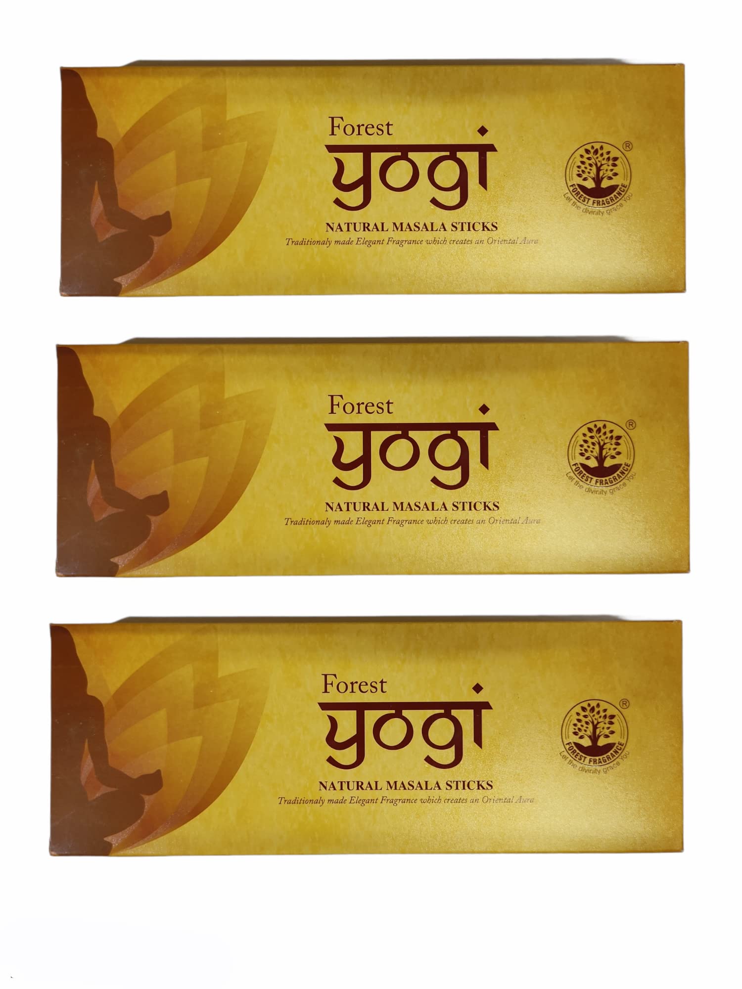 Forest Fragrance Yogi Premium Incense Sticks 250 GMS Box Pack of 3 (250 ...