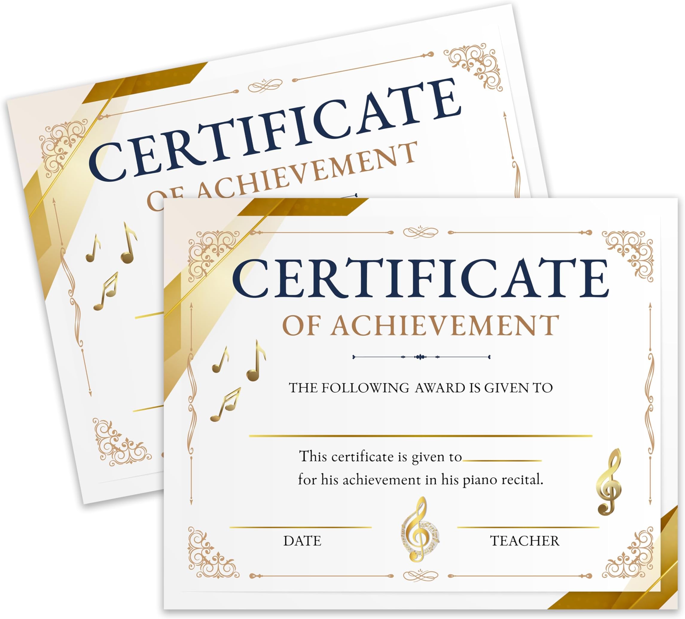 Amazon.com : Music Certificate of Achievement, Piano Award Certificates ...
