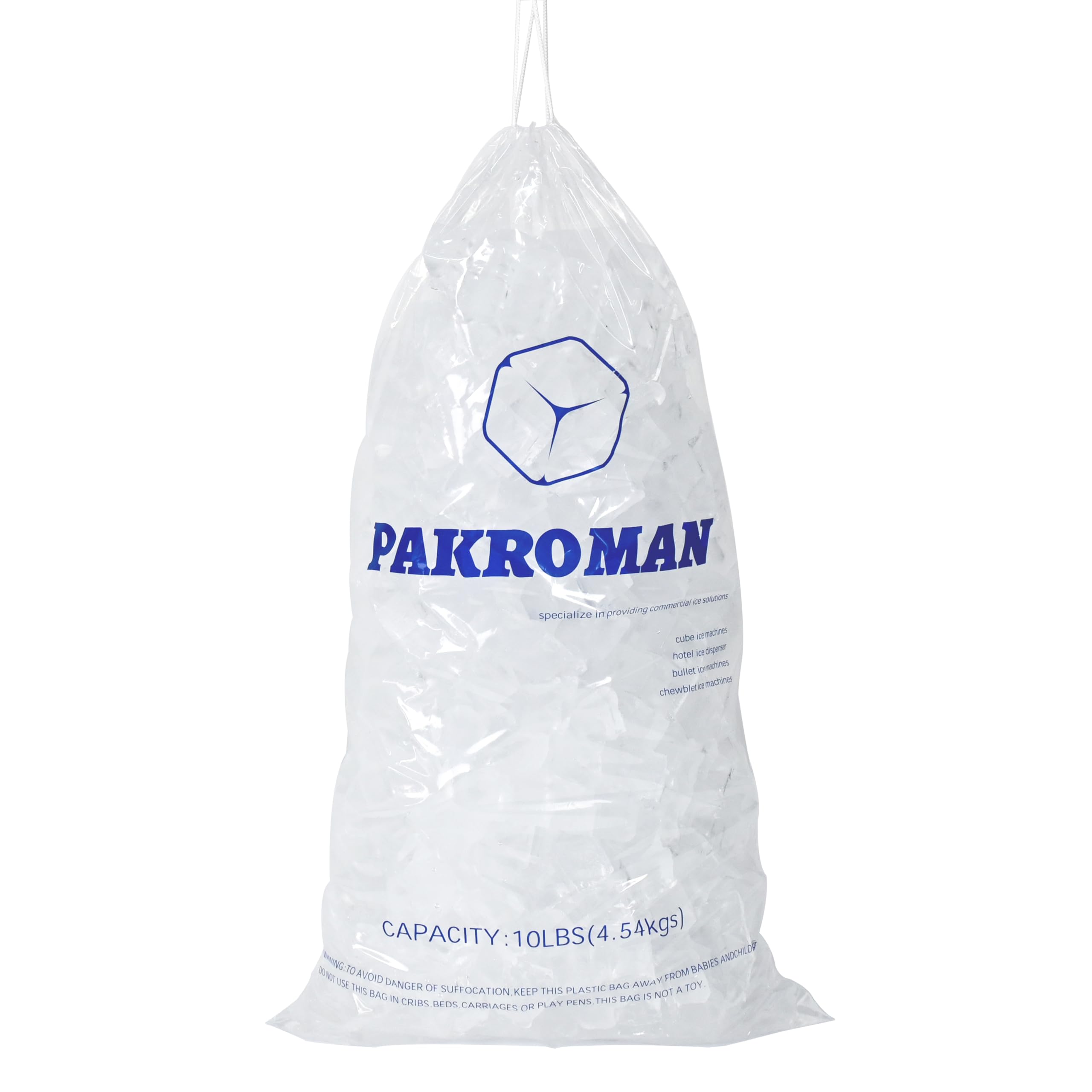 Amazon.com: 20 packs LDPE Plastic Ice Bags, 10 lbs Capacity, Heavy-Duty ...