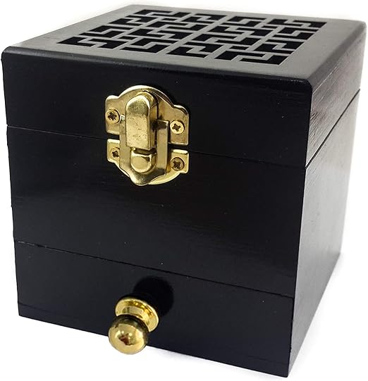 Amazon.com: Nazareth Store Black Wood Incense Burner Charcoal Natural ...