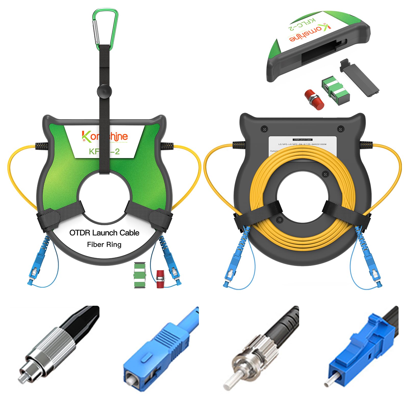 Amazon.com: KOMSHINE OTDR Launch Cable Box Patch Cord Fiber Ring Single ...