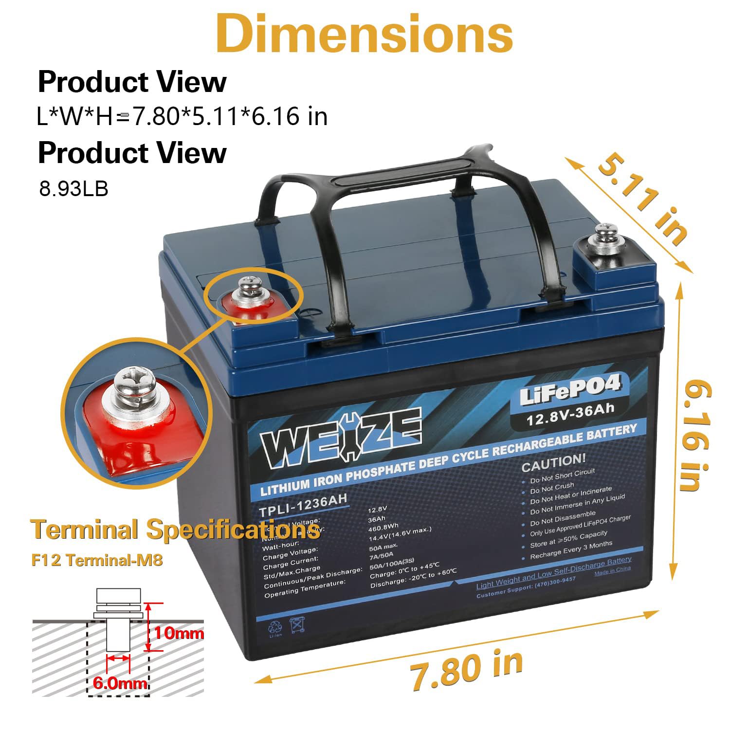 Snapklik.com : 12V 300Ah Lithium LiFePO4 Battery, Up To 8000 Cycles ...